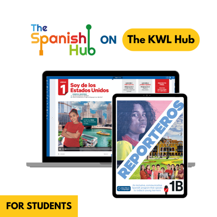 Reporteros 1B: 12-Month The Spanish Hub for Students (The KWL Hub)