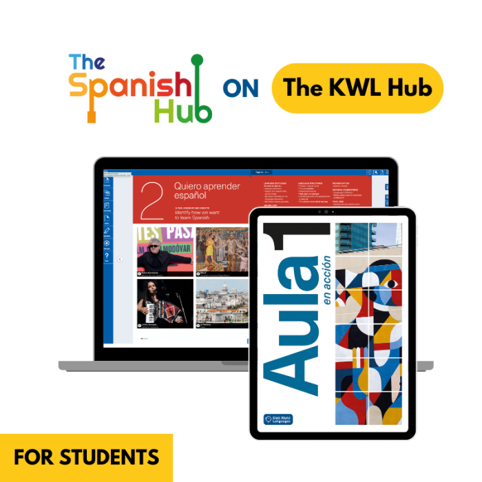 Aula en acción 1: 12-Month The Spanish Hub for Students (The KWL Hub)