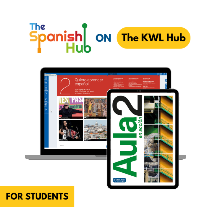 Aula en acción 2: 12-Month The Spanish Hub for students (The KWL Hub)
