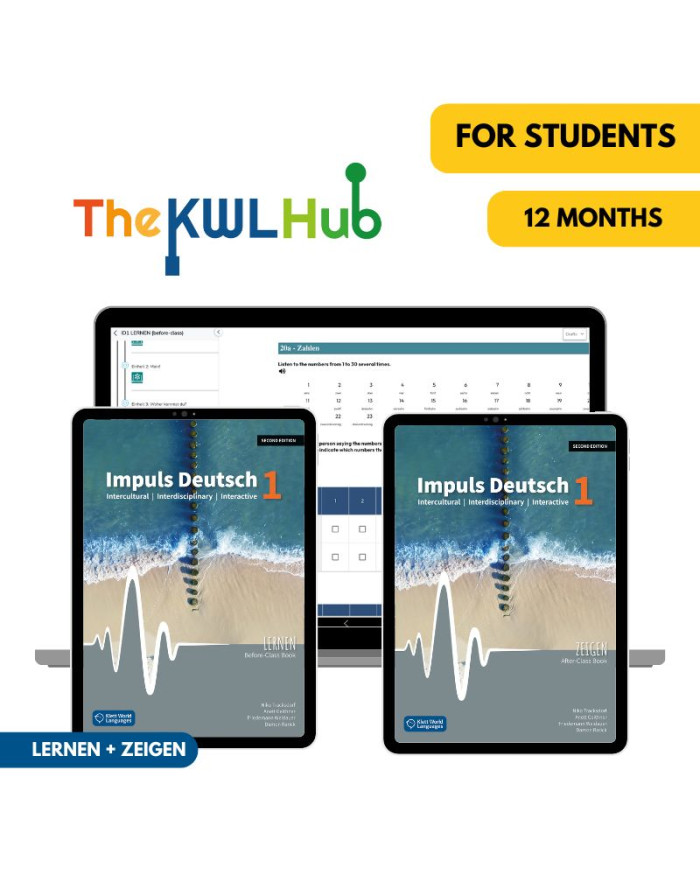 Impuls Deutsch 1 (2nd ed.): 12-Month The KWL Hub Online Workbooks for Students